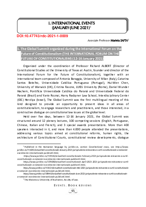 (PDF) International events