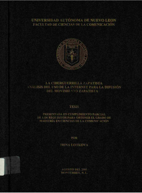 (PDF) La ciberguerrilla zapatista análisis del uso de la Internet para ...