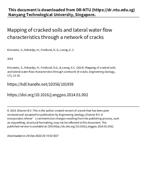 (PDF) Mapping of cracked soils and lateral water flow characteristics ...