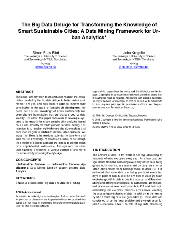 (PDF) The Big Data Deluge for Transforming the Knowledge of Smart ...