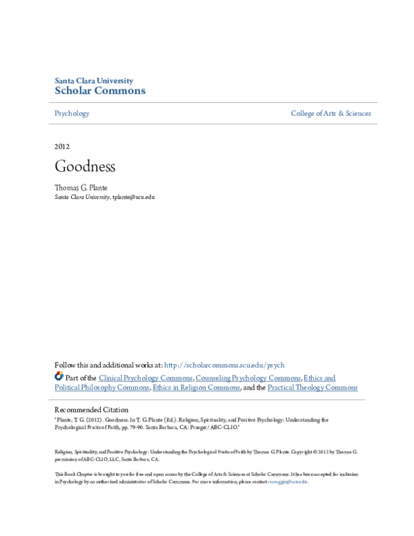 (PDF) Goodness