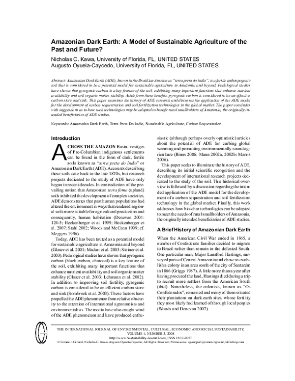 (PDF) Amazonian Dark Earth