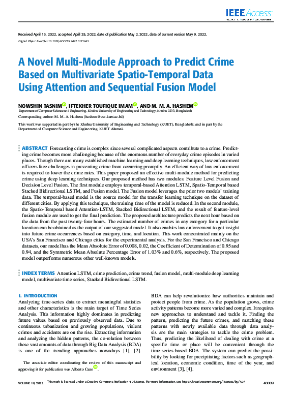 (PDF) A Novel Multi-Module Approach to Predict Crime Based on Multivariate Spatio-Temporal Data ...