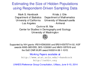 (PDF) Estimating the Size of Hidden Populations Using Respondent-driven ...