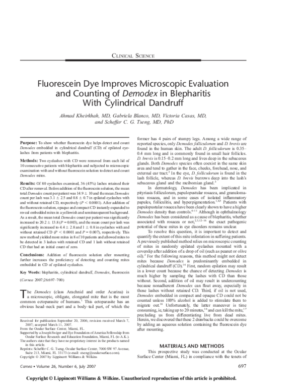 (PDF) Fluorescein Dye Improves Microscopic Evaluation and Counting of ...