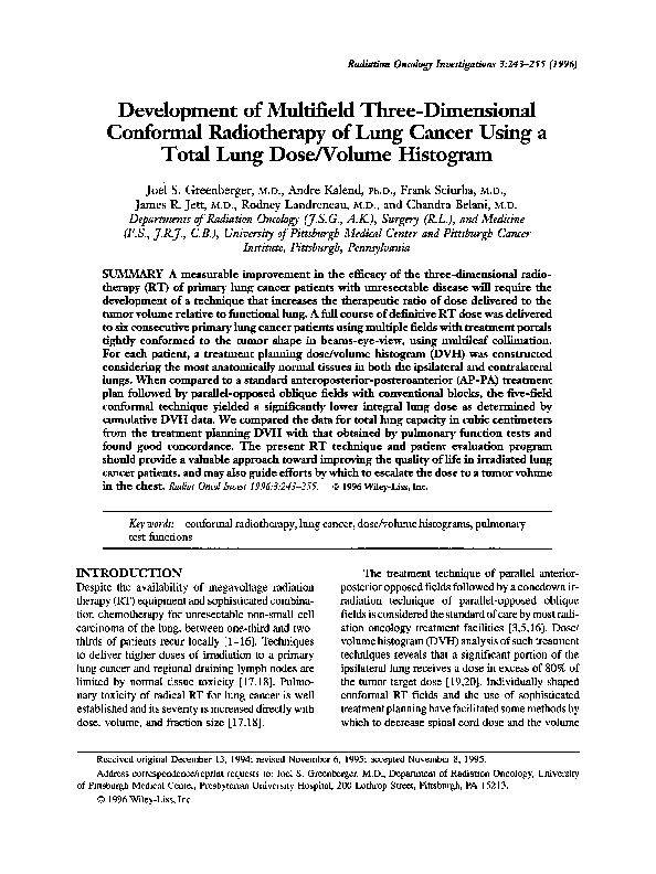 (PDF) Development of multifield three-dimensional conformal ...