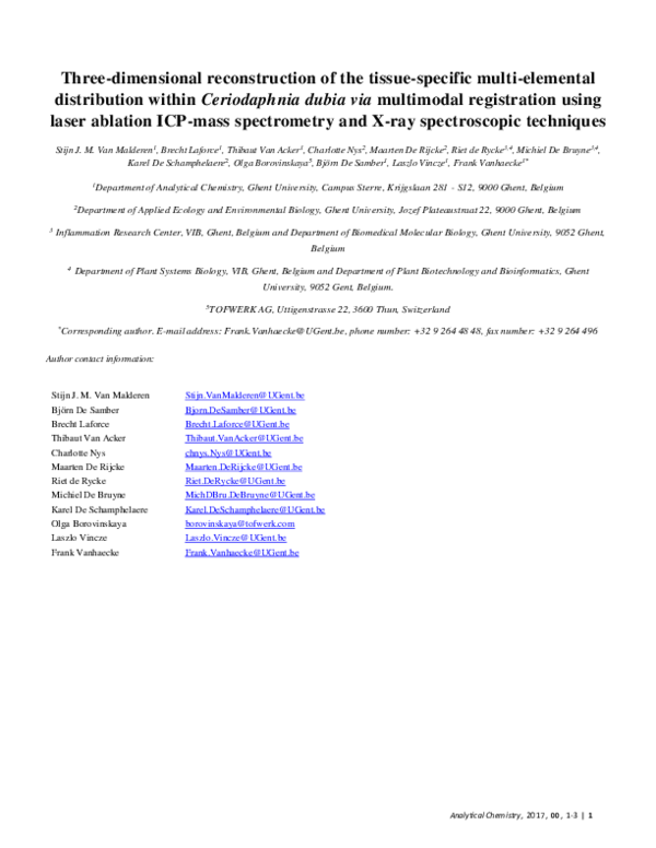 (PDF) Three-Dimensional Reconstruction of the Tissue-Specific ...