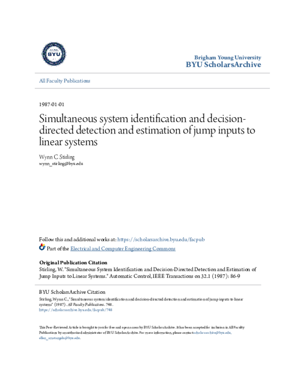 (PDF) Simultaneous system identification and decision-directed detection and estimation of jump ...