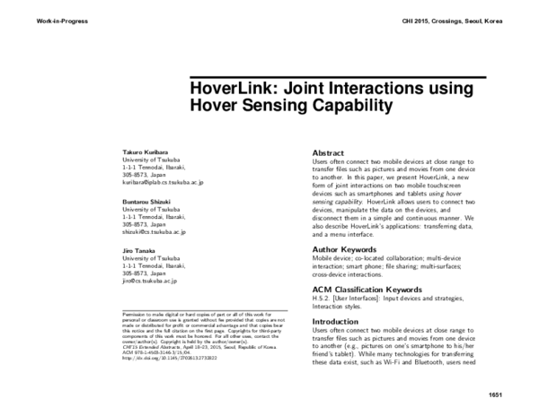 (PDF) HoverLink