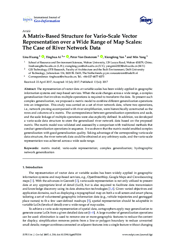 (PDF) A Matrix-Based Structure for Vario-Scale Vector Representation ...