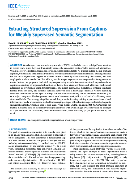 (PDF) Structured Supervision from Captions for WSSS