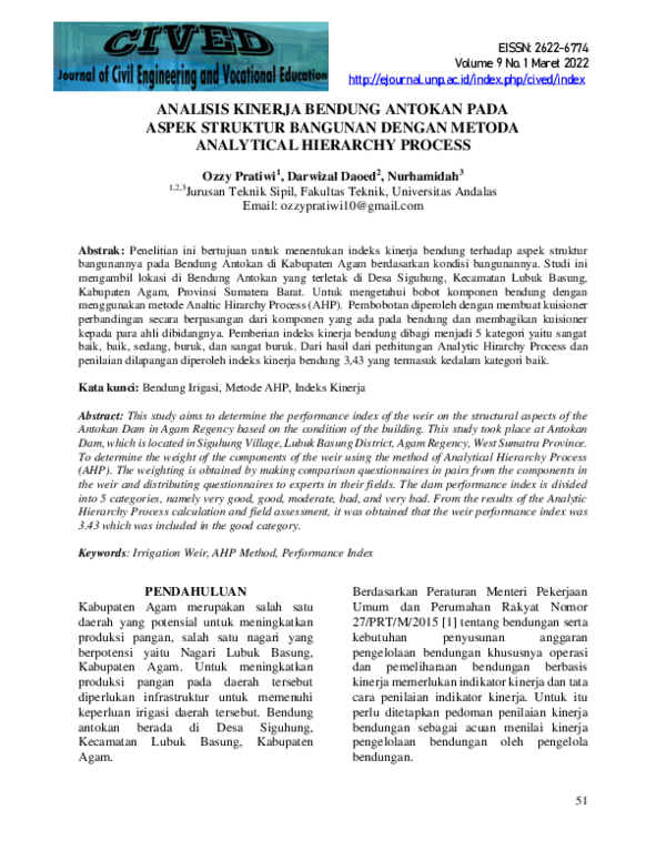(PDF) Analisis Kinerja Bendung Antokan Pada Aspek Struktur Bangunan ...