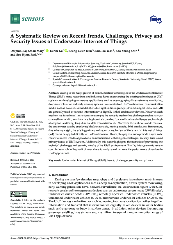 (PDF) A Systematic Review on Recent Trends, Challenges, Privacy and Security Issues of ...