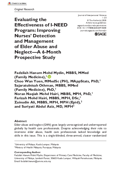 (PDF) I-NEED Program's Impact on Nurse EAN Management