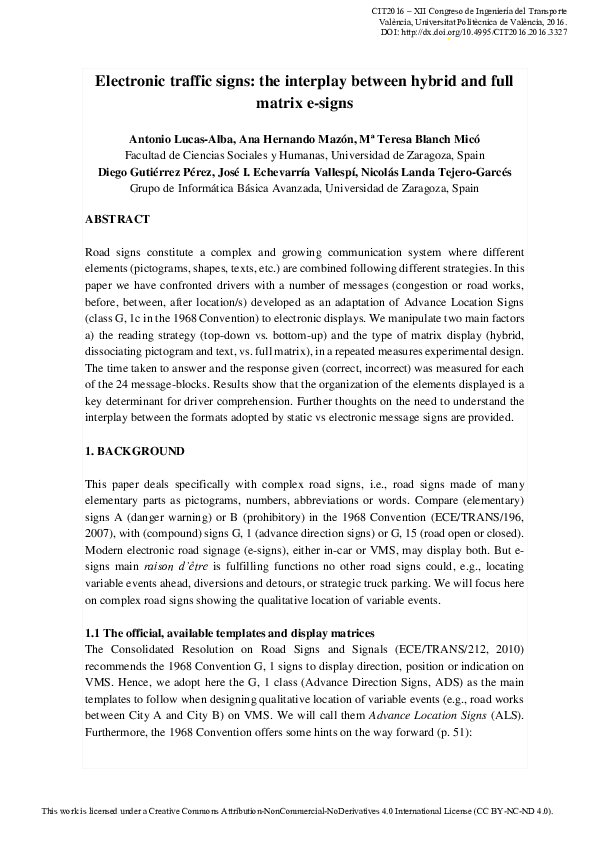 (PDF) Electronic Traffic Signs: The Interplay Between Hybrid and Full ...