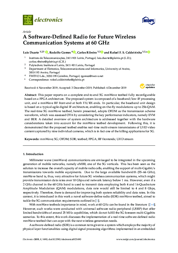 (PDF) A Software-Defined Radio for Future Wireless Communication ...