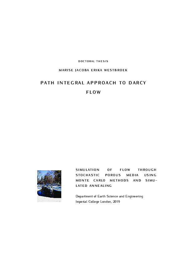 (PDF) Path integral approach to Darcy flow