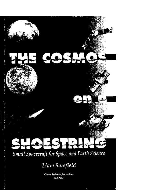 (PDF) The Cosmos on a Shoestring: Small Spacecraft for Space and Earth ...
