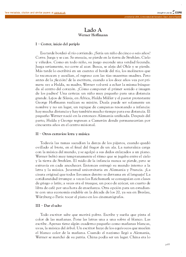 (PDF) Lado A, Werner Hoffmann