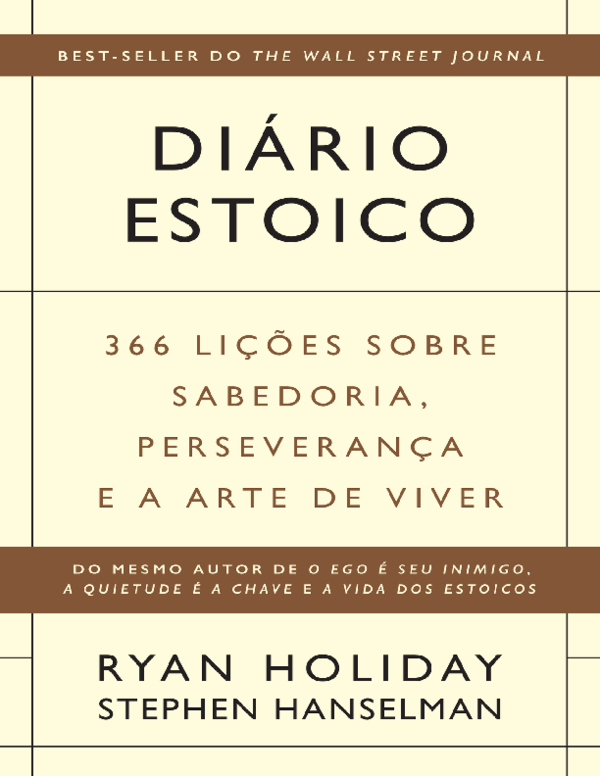 (PDF) Diário Estoico - Ryan Holiday & Stephen Hanselman