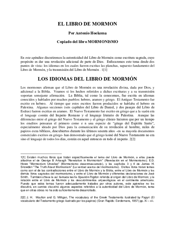 (PDF) El Libro de Mormon