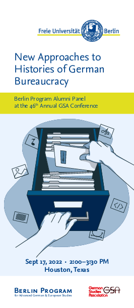 (PDF) "New Approaches to Histories of German Bureaucracy" Panel. German ...