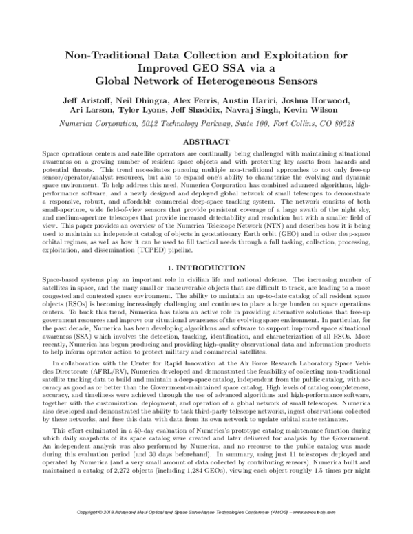 (PDF) Non-Traditional Data Collection and Exploitation for Improved GEO ...