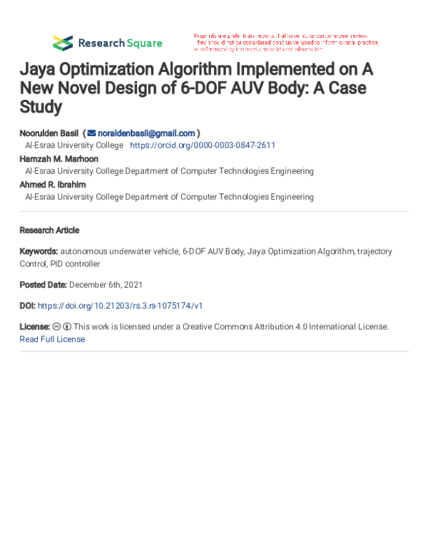 (PDF) Jaya Optimization Algorithm Implemented on A New Novel Design of ... (PDF) Jaya Optimization Algorithm Implemented on A New Novel Design of ...