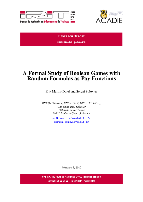 (PDF) A Formal Study of Boolean Games with Random Formulas as Payoff ...