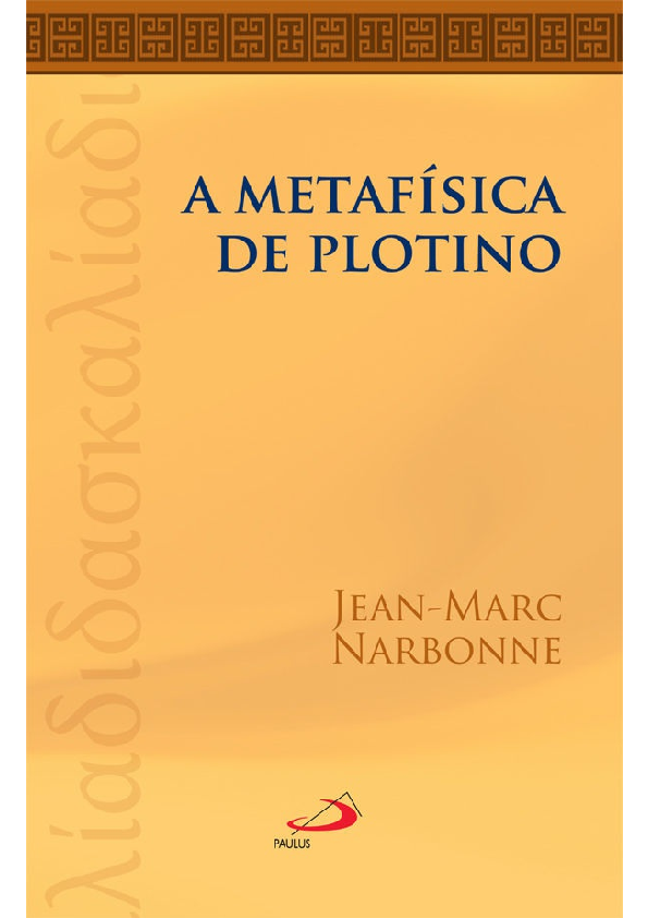(PDF) Jean Marc Narbonne A Metafisica de Plotino.
