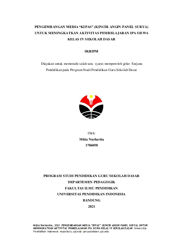 (PDF) Pengembangan Media “Kipas” (Kincir Angin Panel Surya) Untuk ...