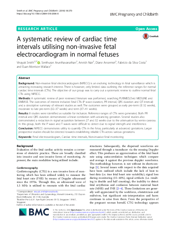 (PDF) A systematic review of cardiac time intervals utilising non ...