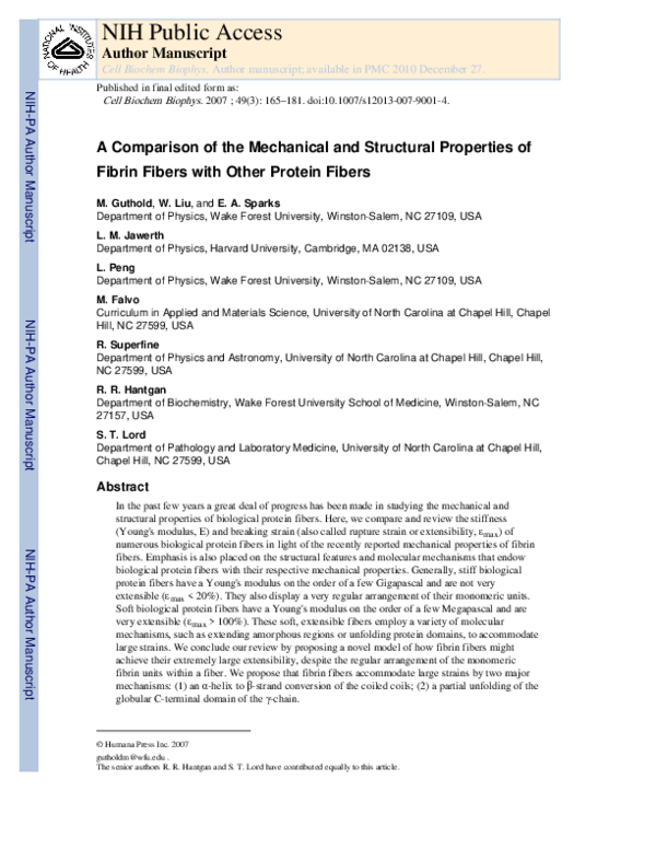 (PDF) A Comparison of the Mechanical and Structural Properties of ...