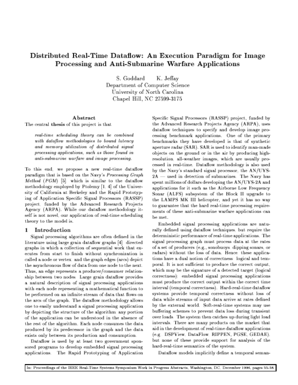 Pdf Distributed Real Time Dataflow An Execution Paradigm For Image Processing And Anti