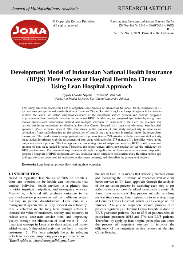 (PDF) Development Model of Indonesian National Health Insurance (BPJS ...