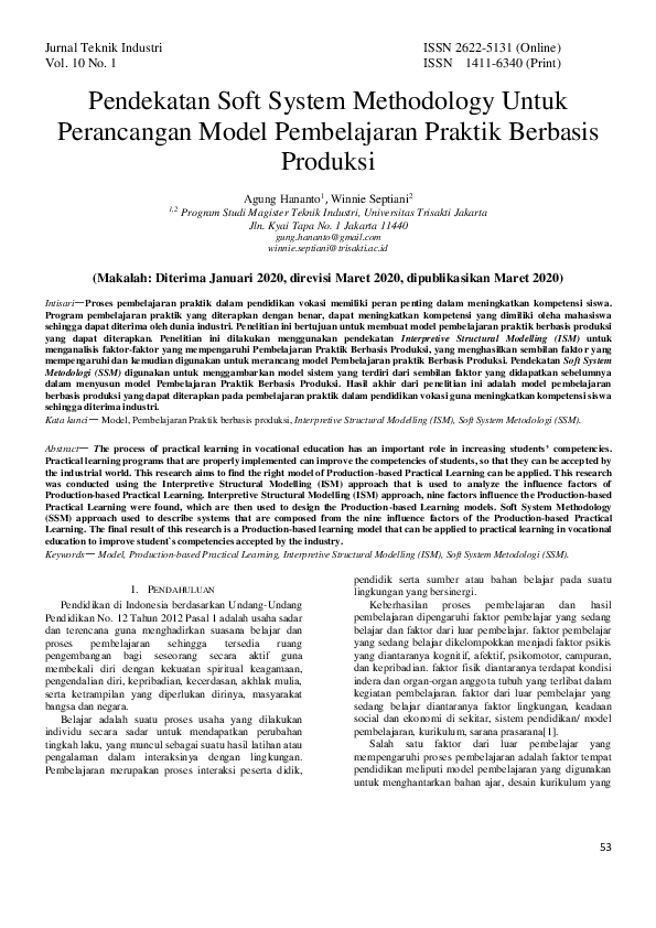 (PDF) Pendekatan Soft System Methodology Untuk Perancangan Model ...
