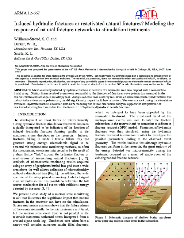 (PDF) Induced hydraulic fractures or reactivated natural fractures ...