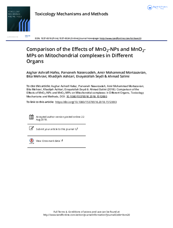 (PDF) Comparison of the effects of MnO2-NPs and MnO2-MPs on ...