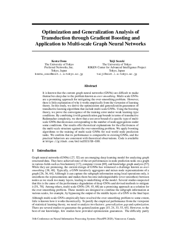 (PDF) Optimization and Generalization Analysis of Transduction through ...