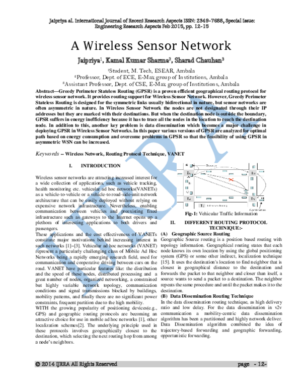 (PDF) Wireless Sensor Network