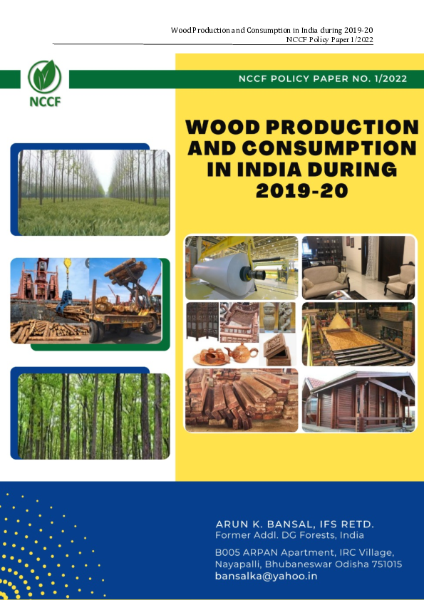(PDF) Wood consumption and production In india during 2019-