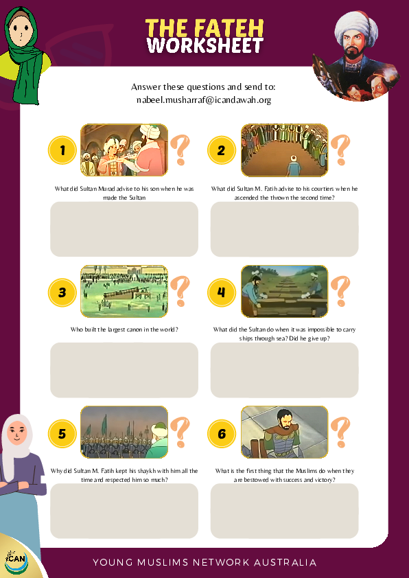 (PDF) Worksheet - Movie Sultan Muhammad Fateh (English) | Muhammad ...