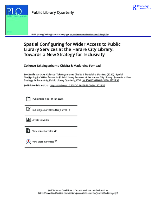 (PDF) Spatial Configuring for Wider Access to Public Library Services ...