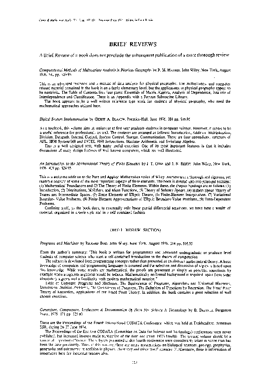 (PDF) An Introduction to the Mathematical Theory of Finite Elements (PDF) An Introduction to the Mathematical Theory of Finite Elements