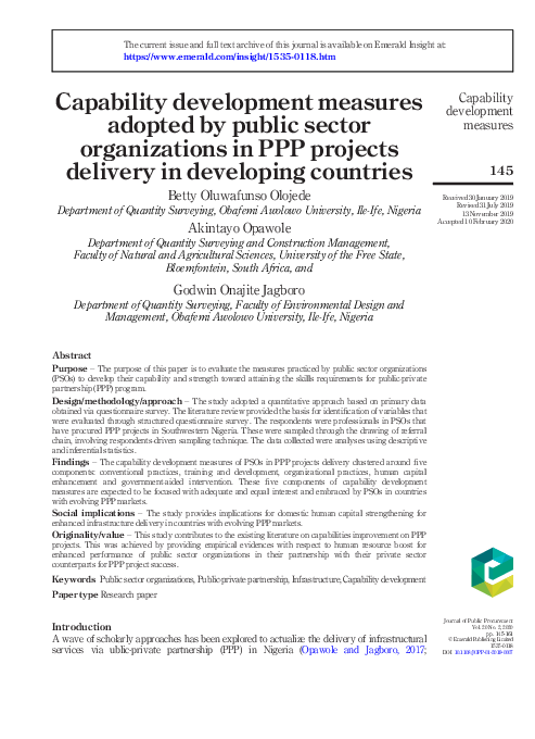 (PDF) Capability development measures adopted by public sector ...