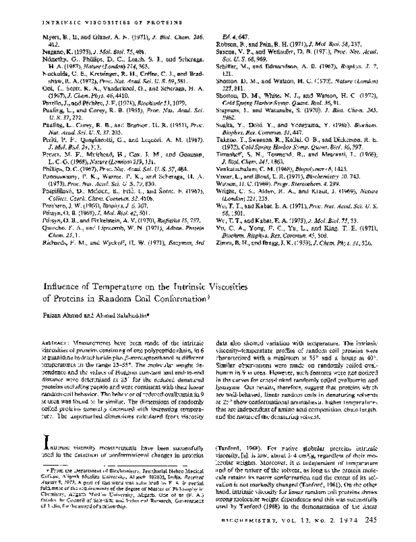 (PDF) Influence of temperature on the intrinsic viscosities of proteins ...