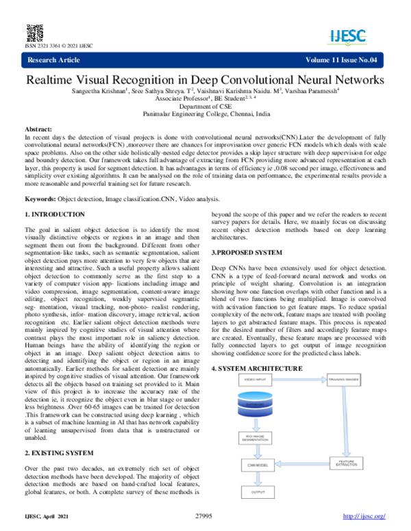 Pdf Efficient Visual Recognition Using Cnns