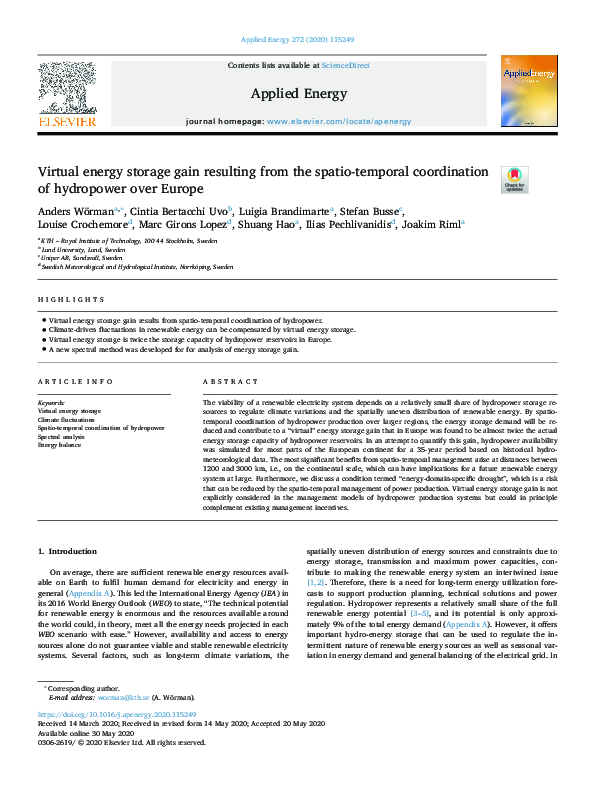 (PDF) Virtual energy storage gain resulting from the spatio-temporal ...