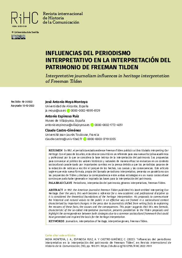 (PDF) Influencias del periodismo interpretativo en la interpretacion ...