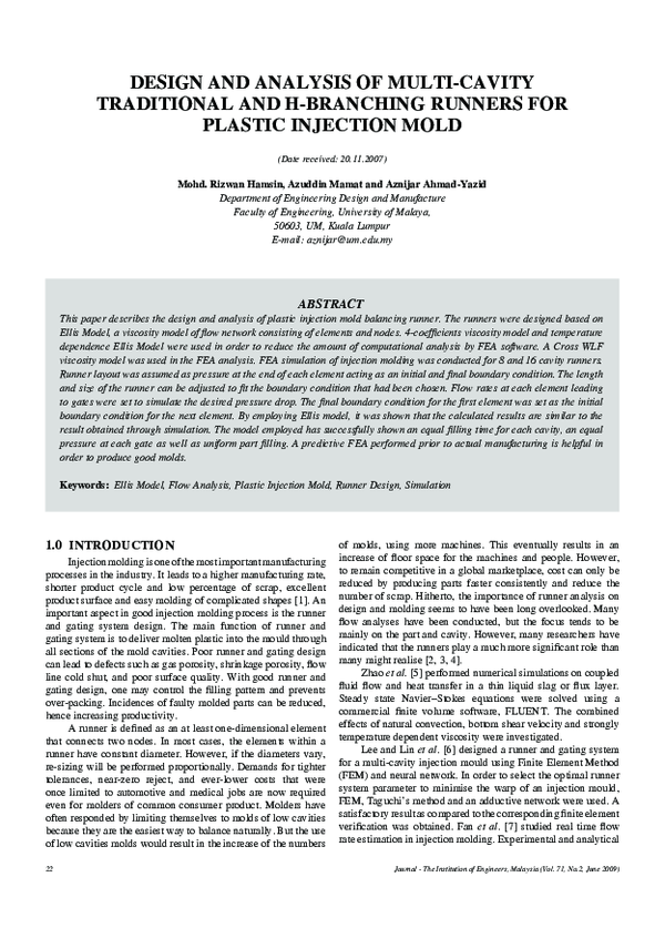 (PDF) Design and analysis of multi-cavity traditional and H-branching ...